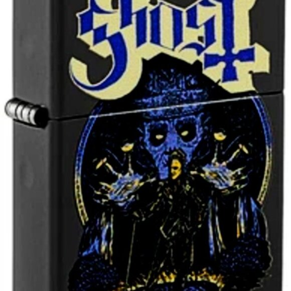 Zippo | Accessories | Sharp Black Ghost Swedish Rock Roll Zippo Lighter ...